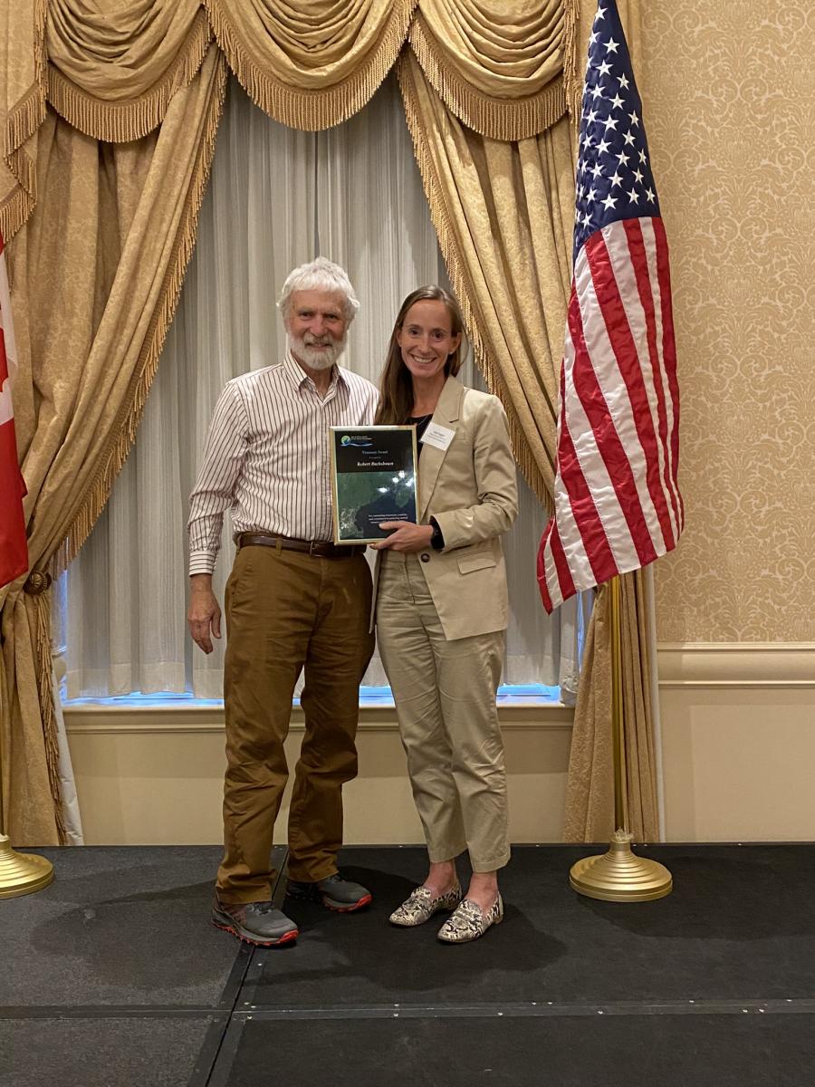 Former PIE outreach coordinator, Robert Buchsbaum, recieves the 2023 ...